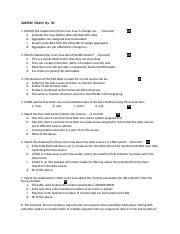 SAMPLE EXAM Qs Docx SAMPLE EXAM Qs BI Identify The Statement S That Is Are True A Change