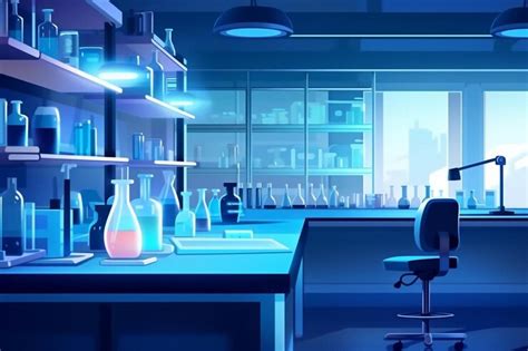 Premium Photo Gradient Realistic Science Laboratory Background