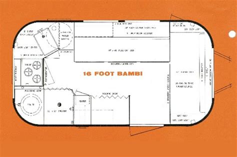Airstream Bambi Floorplan Airstream Sport Travel Trailer Floor Plans