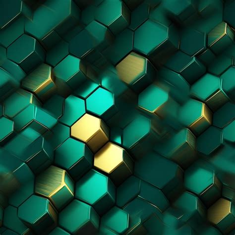 Premium Photo Hexagonal Shapes Technical Background