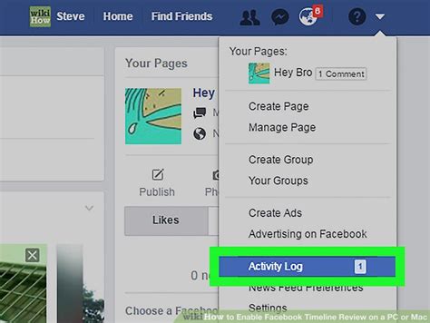how to enable facebook timeline review on a pc or mac 8 steps