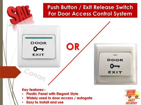 push button exit release switch for door access control autogate system big lazada