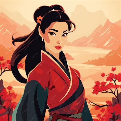 Premium Ai Image Princess Mulan
