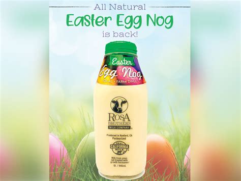 Rosa Brothers Milk Companys Easter Egg Nog Is Back Perishable News