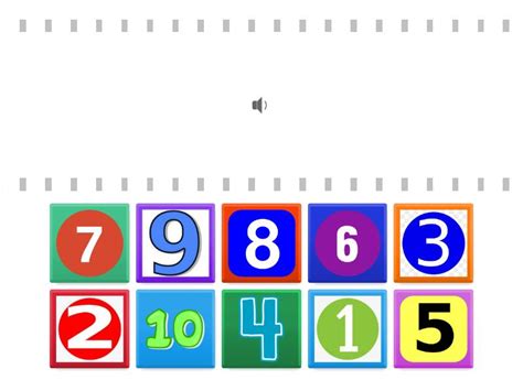 Identifying Numbers 1 10 Find The Match