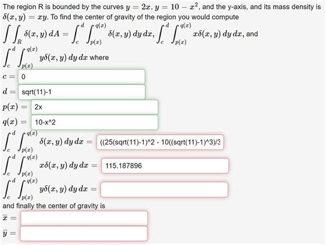 Solved 11 110 1 0 1 R The Region R Is Bounded By The