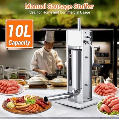 Sausage Stuffer Manual 22lbs10l Sausage Maker Machine Meat Stuffer