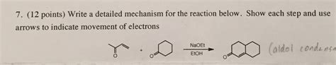 Solved 7 12 Points Write A Detailed Mechanism For The Chegg