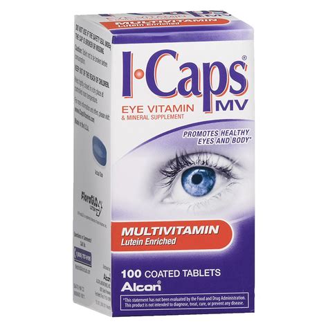 Icaps By Alcon Lutein Enriched Multivitamin Coated Tablets Walgreens