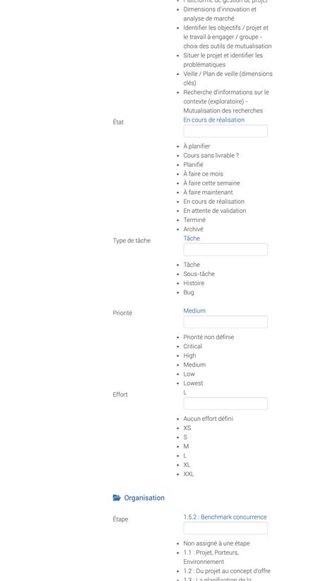 Bug Task Editing Selectors Are Broken State Priority Effort