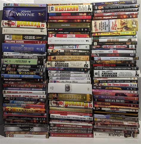 Lot Of 150 Classics Digitally Remastered Dvds 40s50s60s70s80s90s