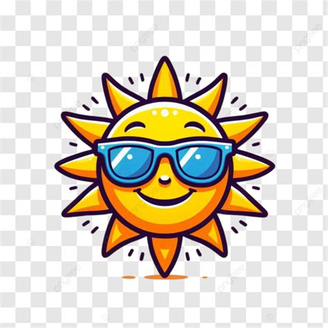 선글라스를 착용하다 손으로 그린 낙서 태양 귀여운 태양 선글라스 날씨 Png 일러스트 및 이미지 에 대한 무료 다운로드 Pngtree