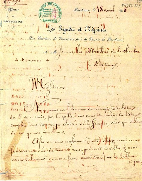 The 1855 Classifications Vins De Bordeaux