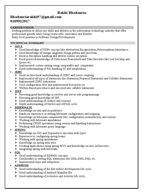 Jspiders Resume Format Pdf Data Management Software