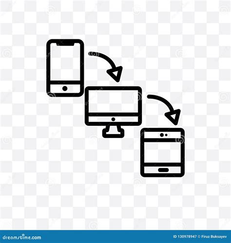 Значок кросс платформенного вектора линейный изолированный на