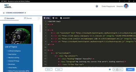 Designing A Page Using Bootstrapcsshtml Deepika Sankarapu Posted On