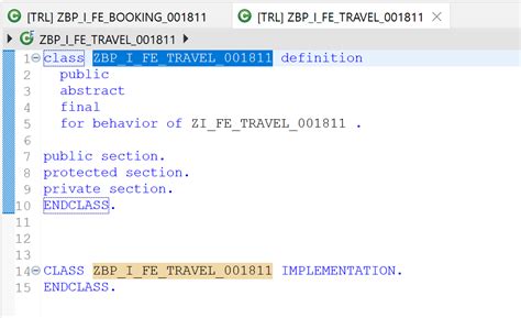 Abap Restful Application Programming Model 10 Travel Service Generated Objects