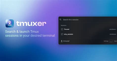 Tmuxer Launch Tmux Sessions With Ease Macos Linux In Progress