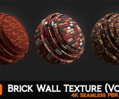 Artstation 40 Brick Wall Texture Vol 02 Seamless Pbr Texture