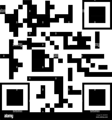 Analog Qr Code Label Cartoon Vector Illustration Stock Vector Image