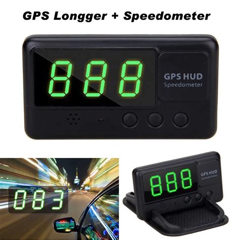 Car HUD GPS Satellite Speedometer KM H MPH Overspeed Warning