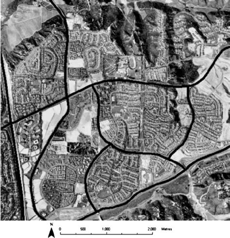 The Near Infrared Nir Band Of A Subset Of A Usgs Colour Infrared Doqq
