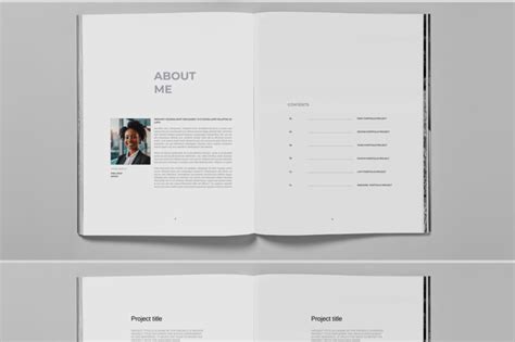3d Render Portfolio Brochure Layout Template Print Templates Ft