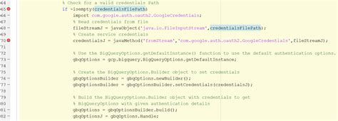 Error GbqOptions Gcp Bigquery BigQueryOptions GetDefaultInstance