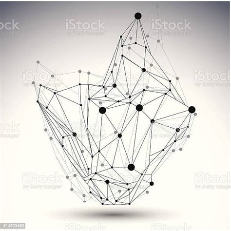 3 D 벡터 다각형 복잡한 추상적임 디자인식 형판 0명에 대한 스톡 벡터 아트 및 기타 이미지 0명 2차 도형 3차원
