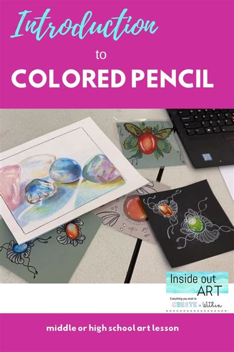 Colored Pencil Drawing Lesson For Middle Or High School Art Beginner