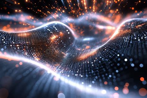 abstract visualization of digital data patterns in a dynamic and