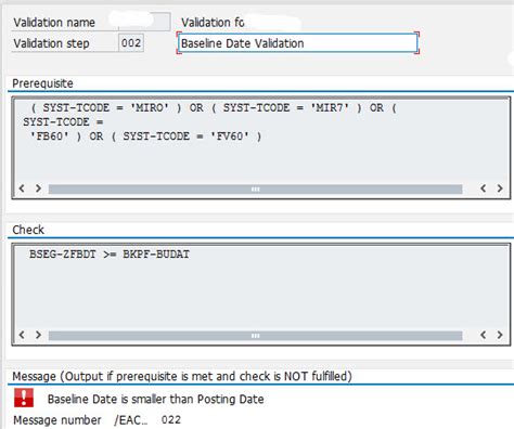 Solved Validation For Baseline Date Sap Community