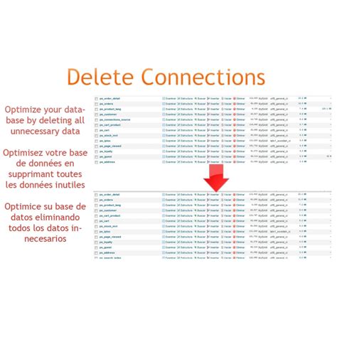Delete Connections Prestashop Module