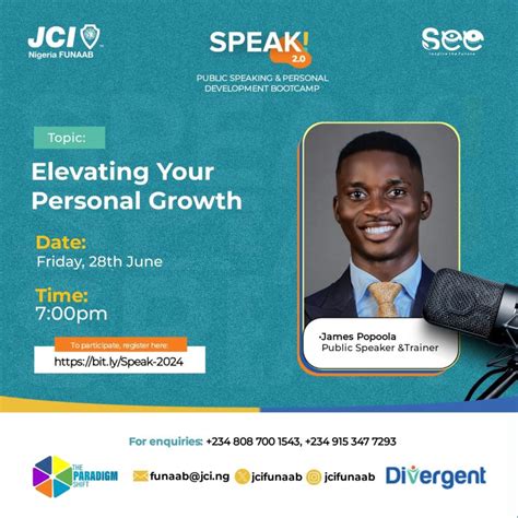 Abioye Olajide On Linkedin Speak2 Personaldevelopment Jcifunaab
