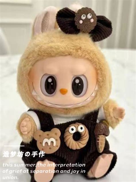 Labubu V2 Sitting Party Doll Clothes Heartbeat Macaron Vinyl Blind Box