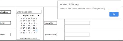 Javascript Date Validation Is Not Working For Some Condition Stack