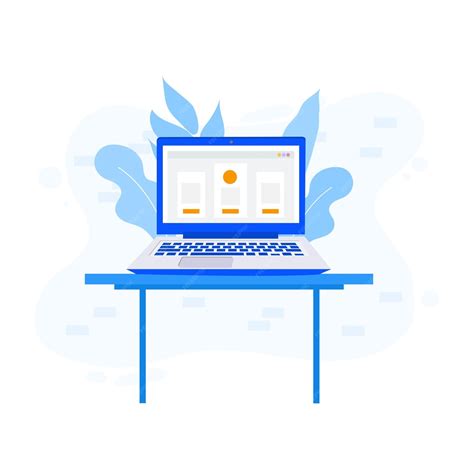 Premium Vector Workspace Analytics Optimization Management Modern Vector Illustration Concept