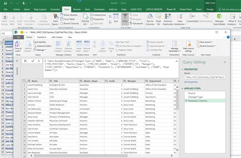 Aliasing Data Columns For Visio Organization Chart Wizard BVisual