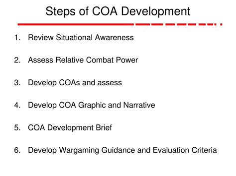 Ppt Course Of Action Development Powerpoint Presentation Free
