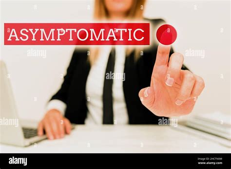 Handwriting Text Asymptomatic Business Idea A Condition Or A Person Producing Or Showing No