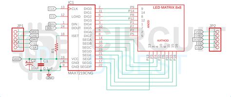 Max7219 Led Matrix Circuit Diagram