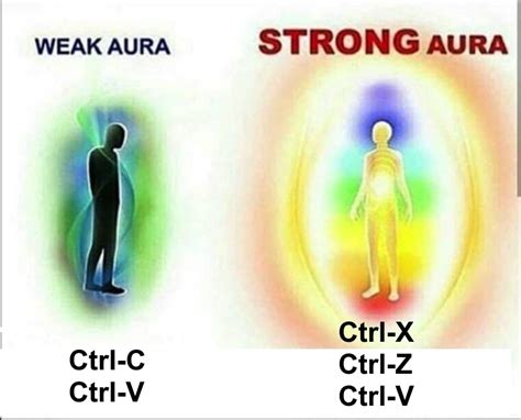 Ctrl X Cltr Z Ctrl V Weak Aura Vs Strong Aura Know Your Meme