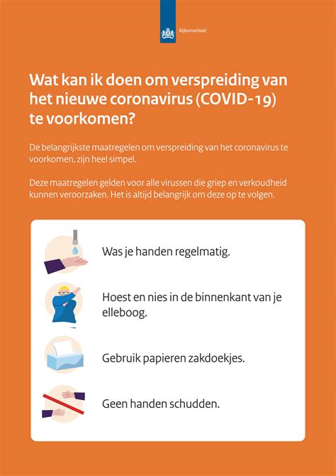 Hygiënemaatregelen Van Belang Om Verspreiding Coronavirus Tegen Te Gaan