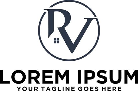 Initial Rv Letter Logo Design 22339368 Vector Art At Vecteezy