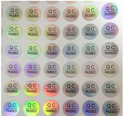 Wholesale 10000pcslot Round 10mm Qc Sticker Label Custom Label Sticker