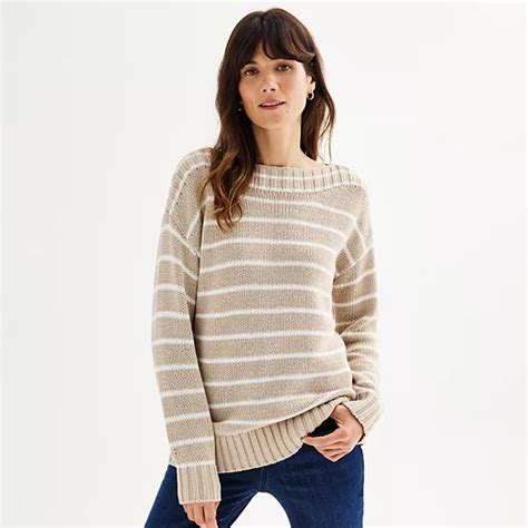Womens Sonoma Goods For Life® Boatneck Pullover Sweater