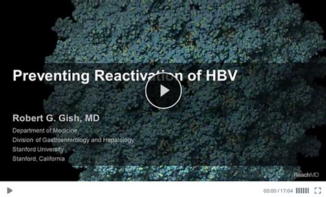 Preventing Reactivation Of Hepatitis B Educational Video Dr Gish