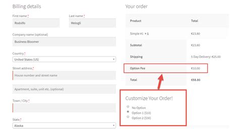 Woocommerce Add Checkout Fees Based On Custom Radio Button