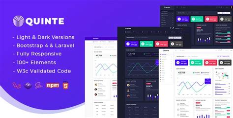 Quinte Bootstrap Laravel Admin Dashboard Template Artofit