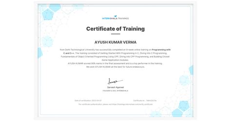 Internshala Trainings
